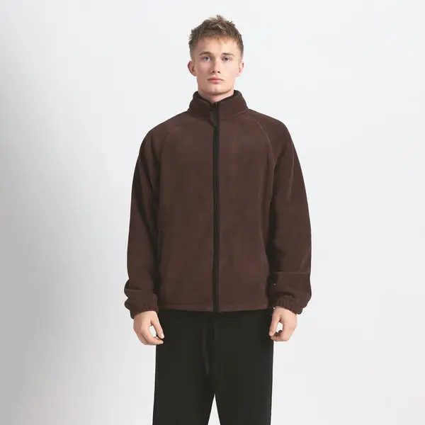 SKIMS Arctic Fleece Zip-up Jacket - Espresso
