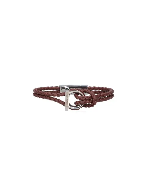 FERRAGAMO Gancini Bracelet - Brown
