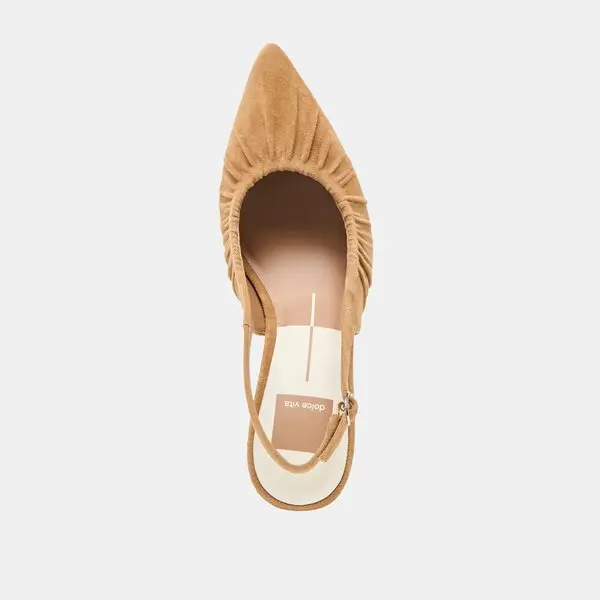 DOLCEVITA Keira Pleated Slingback Heels