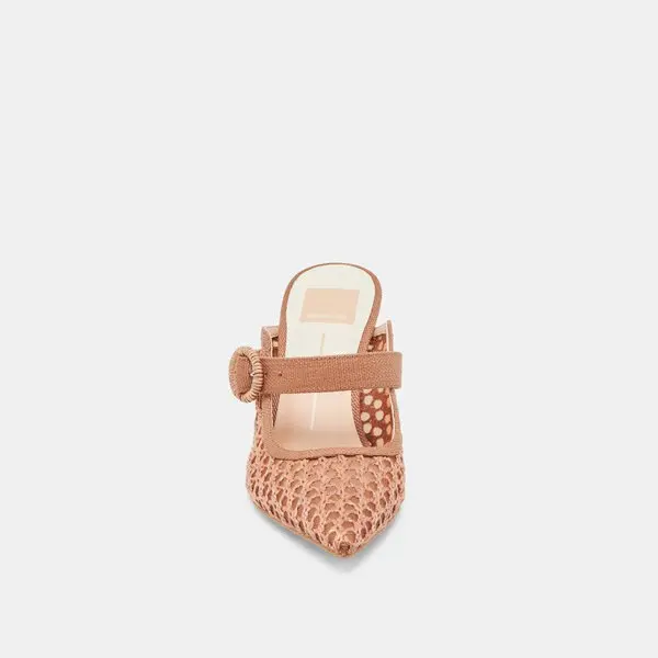 DOLCEVITA Keekee Raffia Stiletto Mules