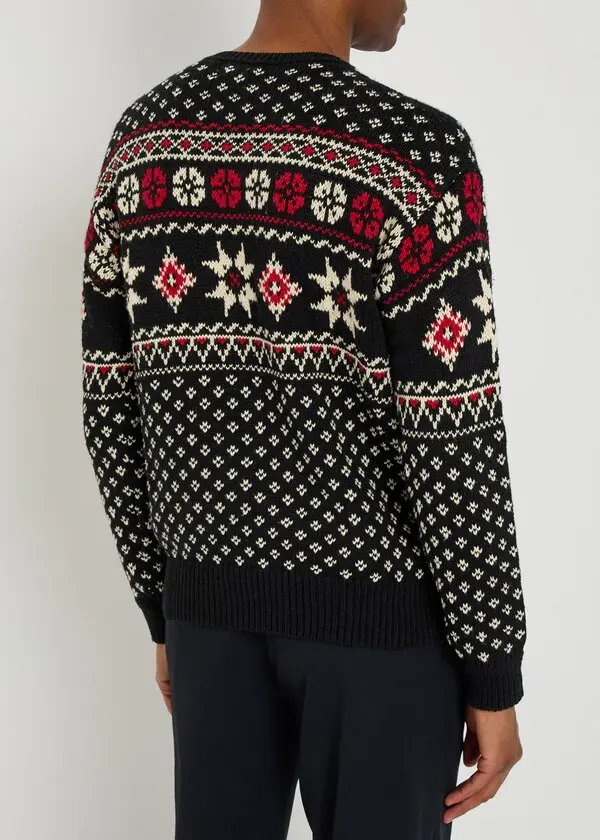 Polo Ralph Lauren Fair Isle Cotton And Cashmere-blend Jumper