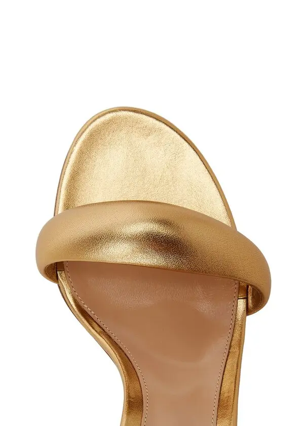 GIANVITO ROSSI Bijoux Nappa Silk Sandal 85mm - Gold