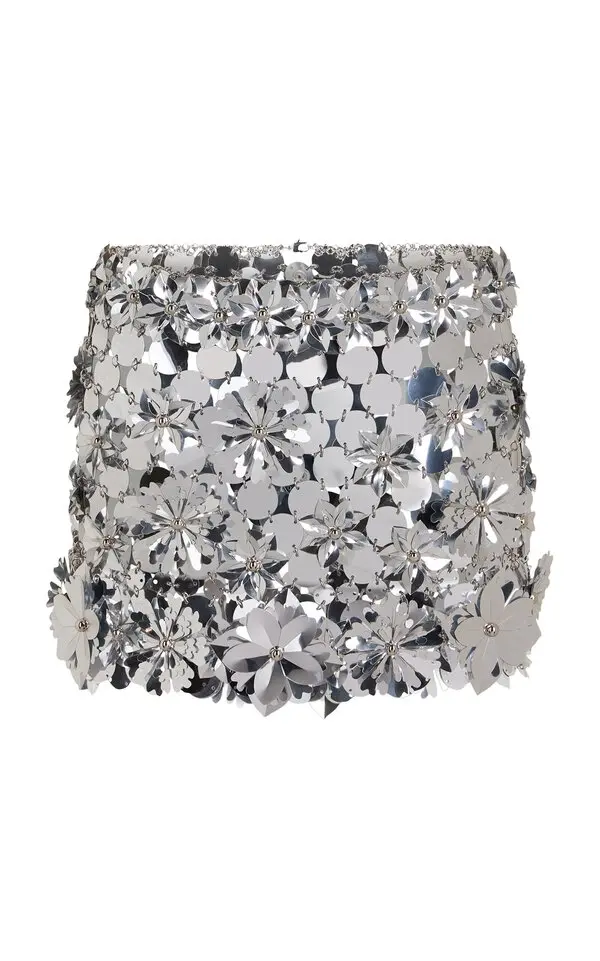 Rabanne Metallic Chainmail Skirt - Silver