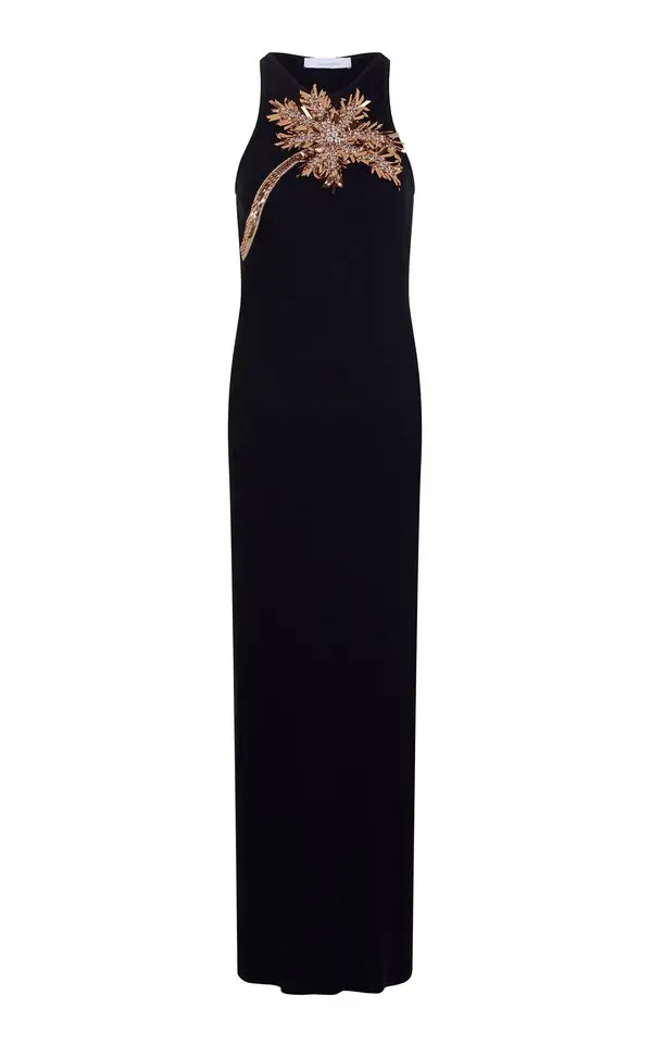 Rabanne Embellished Cotton Maxi Tank Dress