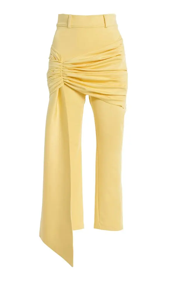 Rabanne Sash-detailed Skinny Pants - Yellow