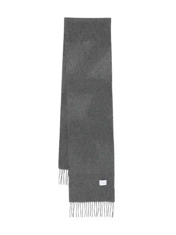 Sunspel Cashmere Fringed Scarf - Grey
