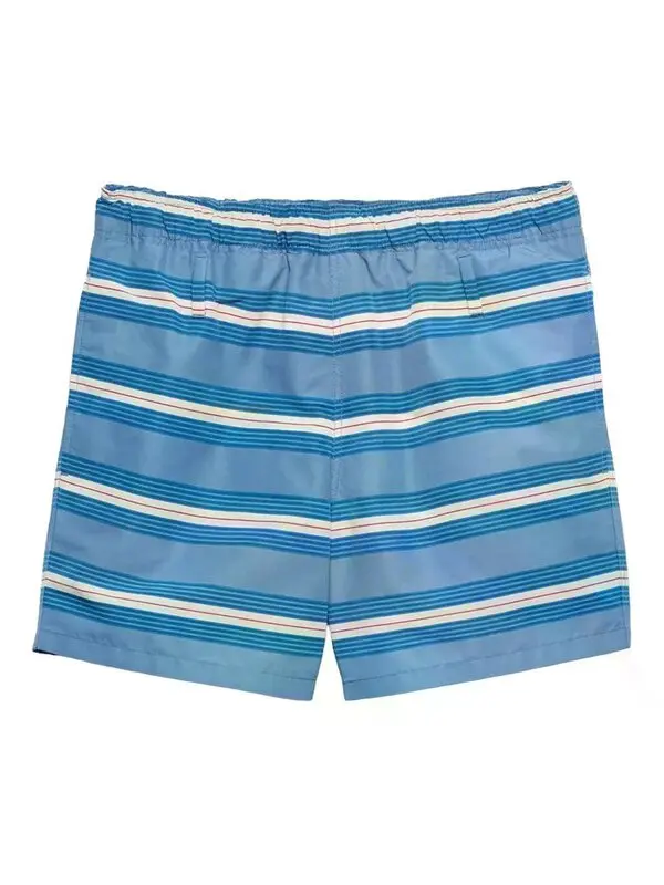 Prada Striped Swim Trunks - Blue