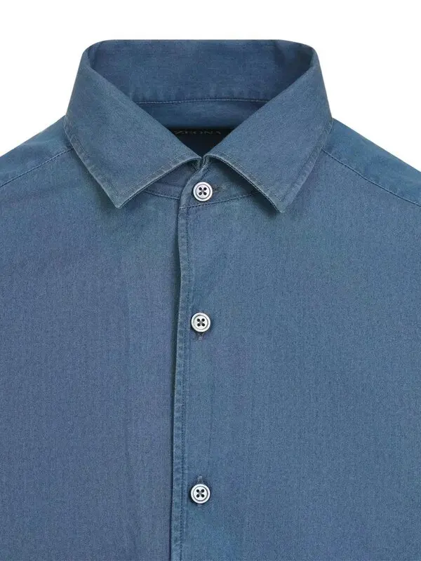 Zegna Buttoned Shirt - Blue