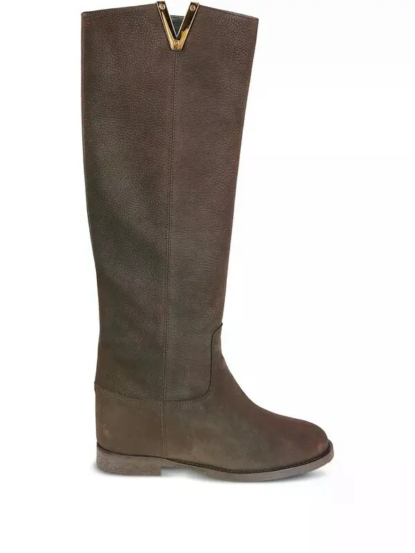 VIA ROMA 15 Suede Knee-high Boots