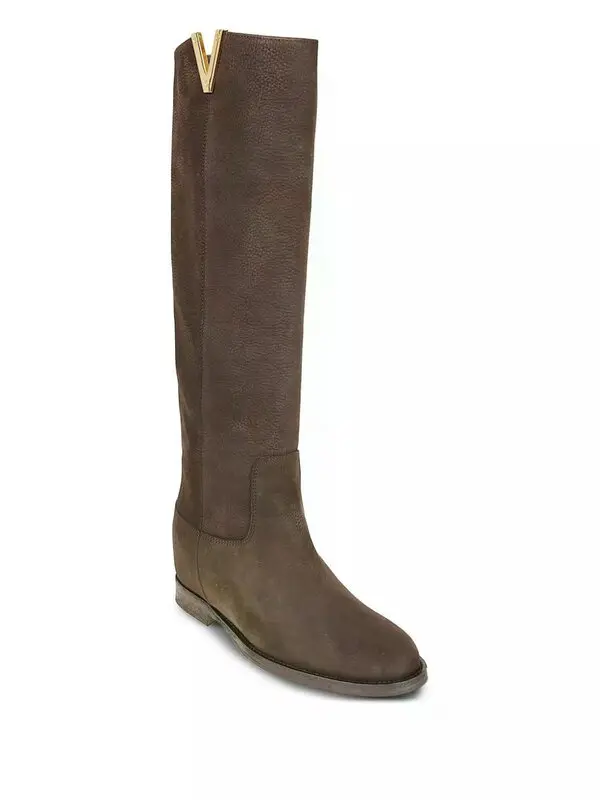 VIA ROMA 15 Suede Knee-high Boots
