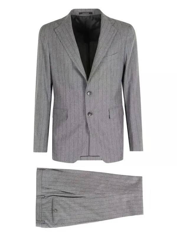 Tagliatore Pinstripe Two-piece Suit - Grey