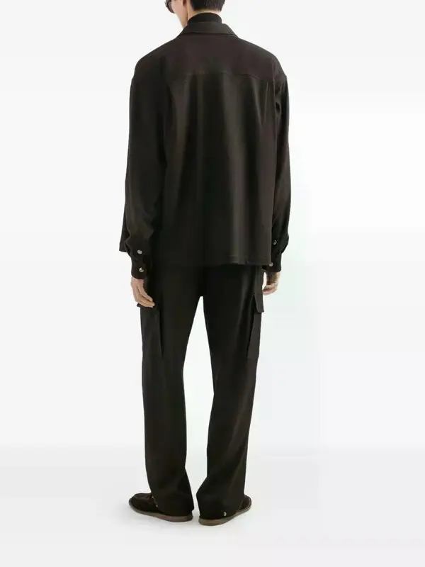 Dolce & Gabbana Logo-plaque Shirt - Brown
