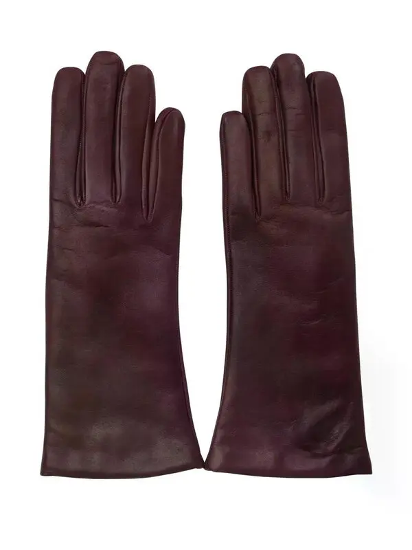 RESTELLI Leather Gloves - Purple