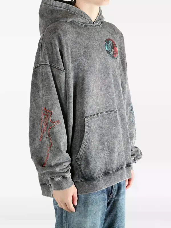 D-R-G-N Embroidered Graphic Hoodie
