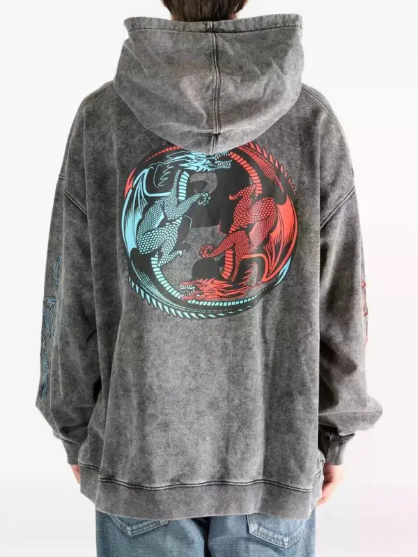 D-R-G-N Embroidered Graphic Hoodie