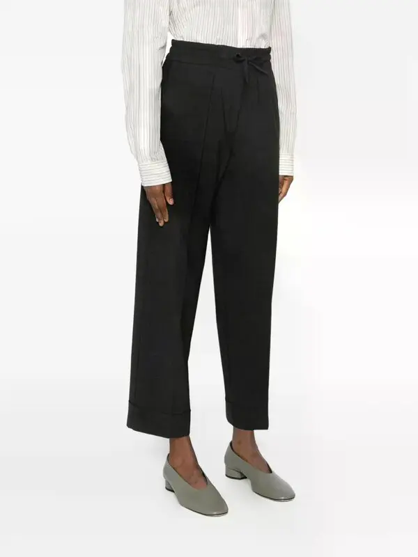 P.a.r.o.s.h Drawstring-waist Turn-up Trousers