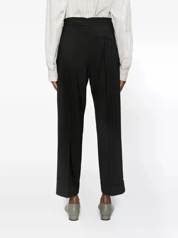 P.a.r.o.s.h Drawstring-waist Turn-up Trousers