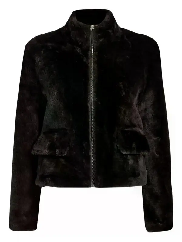 Proenza Schouler White Label Scarlett Shearling Jacket - Black