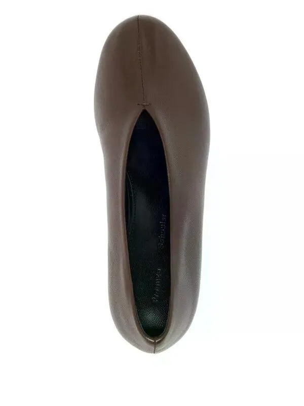 Proenza Schouler Leather Kitten Heel Pumps - Brown
