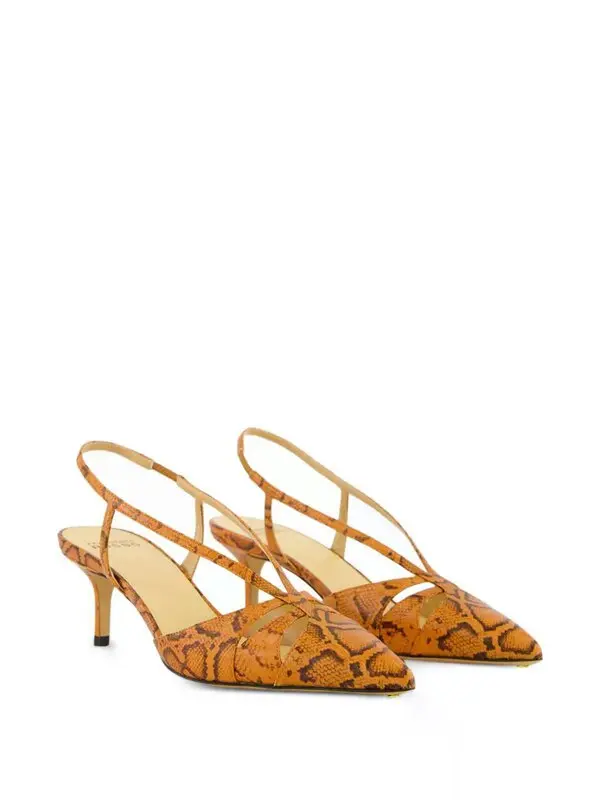 FRANCESCO RUSSO Kitten-heel Slingback Pumps