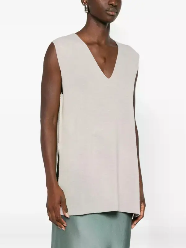 INTRECCI Sleeveless V-neck Top