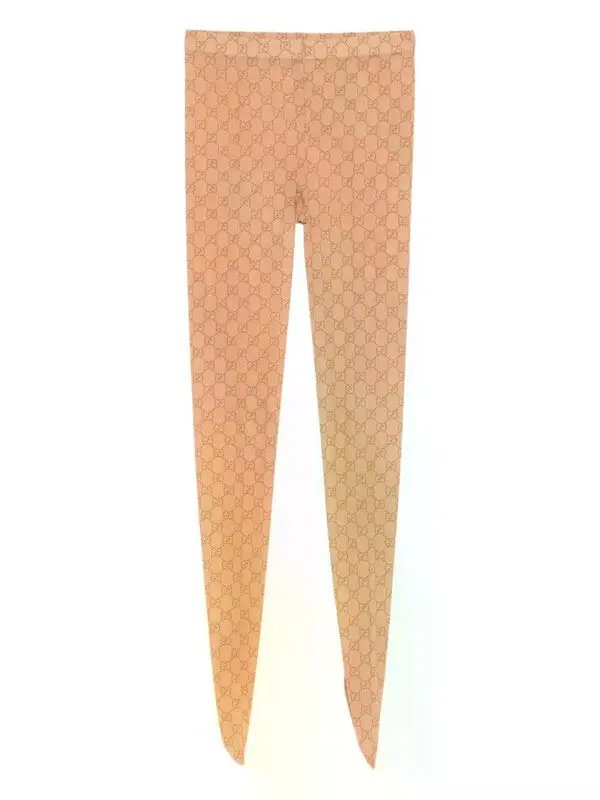 Gucci Logo-print Tights - Neutrals