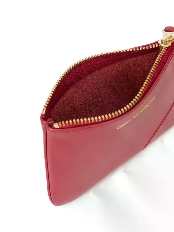Comme Des Garçons Leather Wallet - Red
