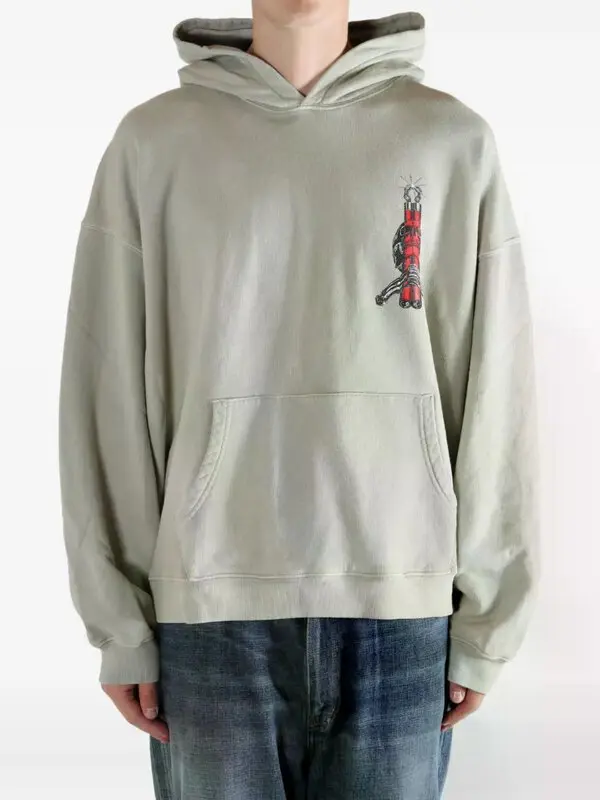 D-R-G-N Graphic-print Hoodie - Neutrals
