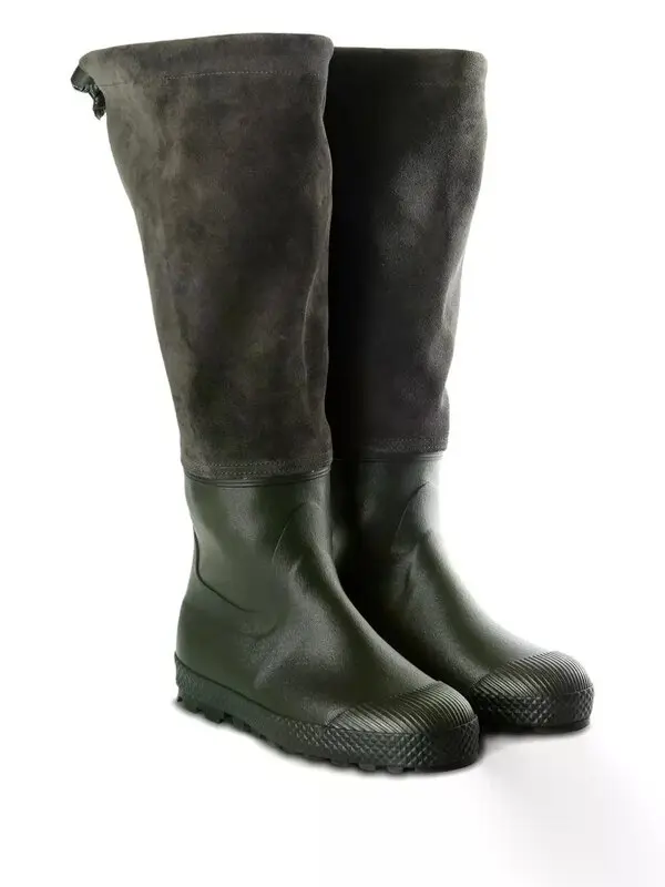 RIER Panelled Velour Rain Boots
