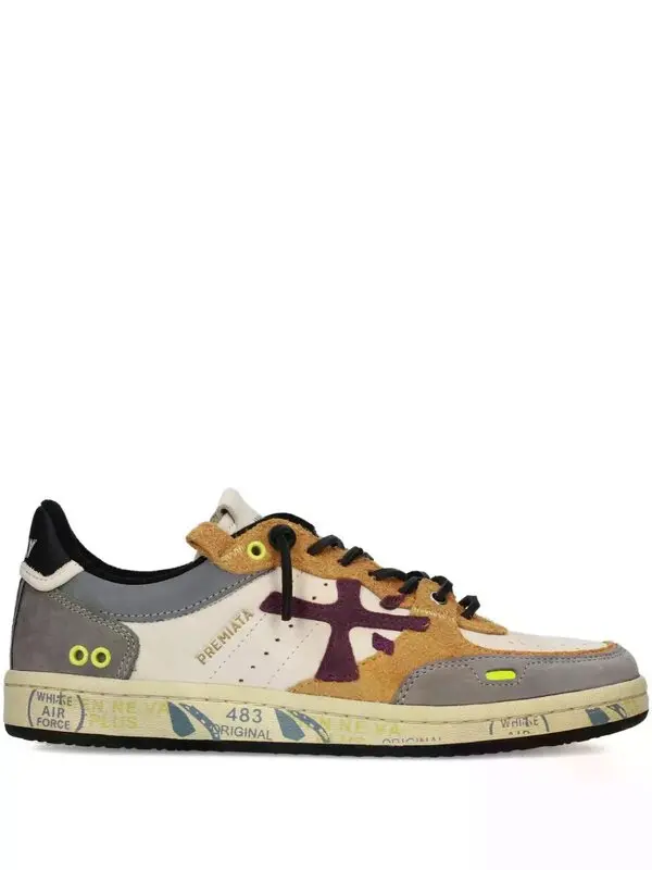 Premiata Panelled Sneakers - Neutrals