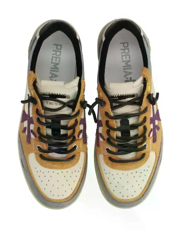 Premiata Panelled Sneakers - Neutrals
