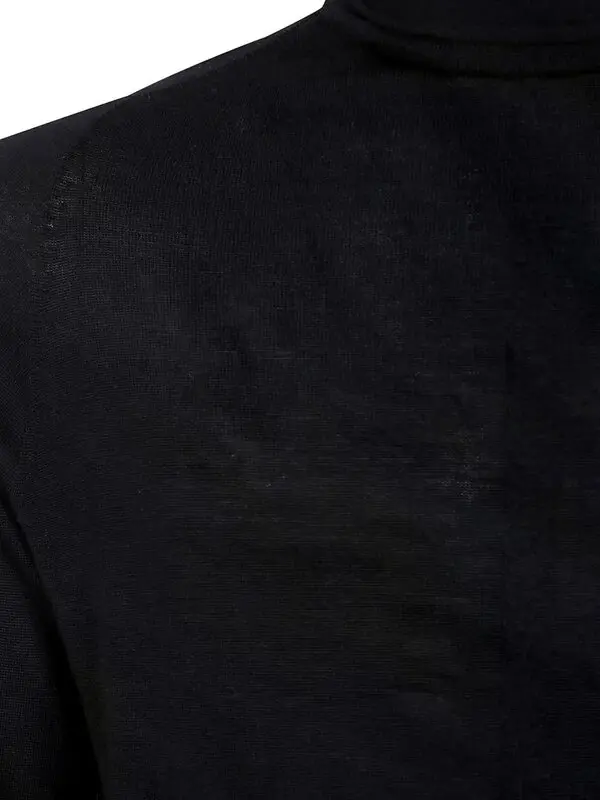 MD75 Roll-neck Top - Black