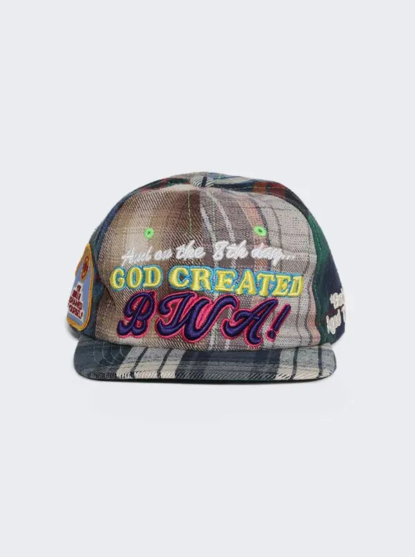 BETTER WITH AGE Science Reconstructed Plaid Cap - Multi