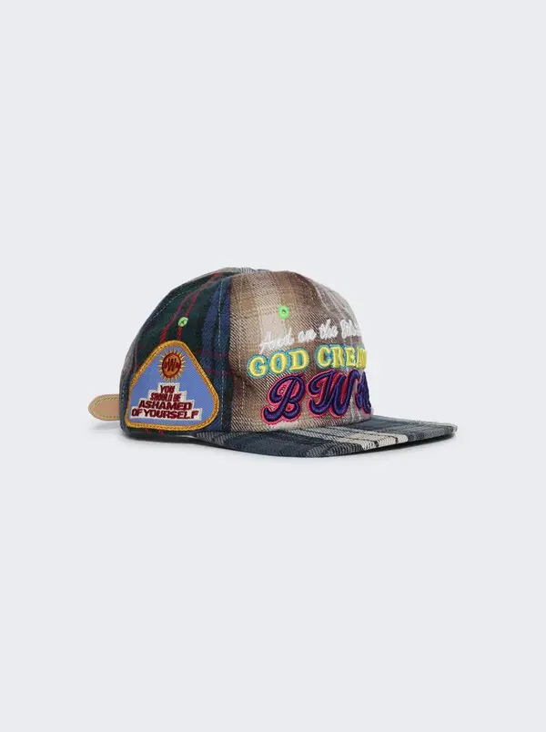 BETTER WITH AGE Science Reconstructed Plaid Cap