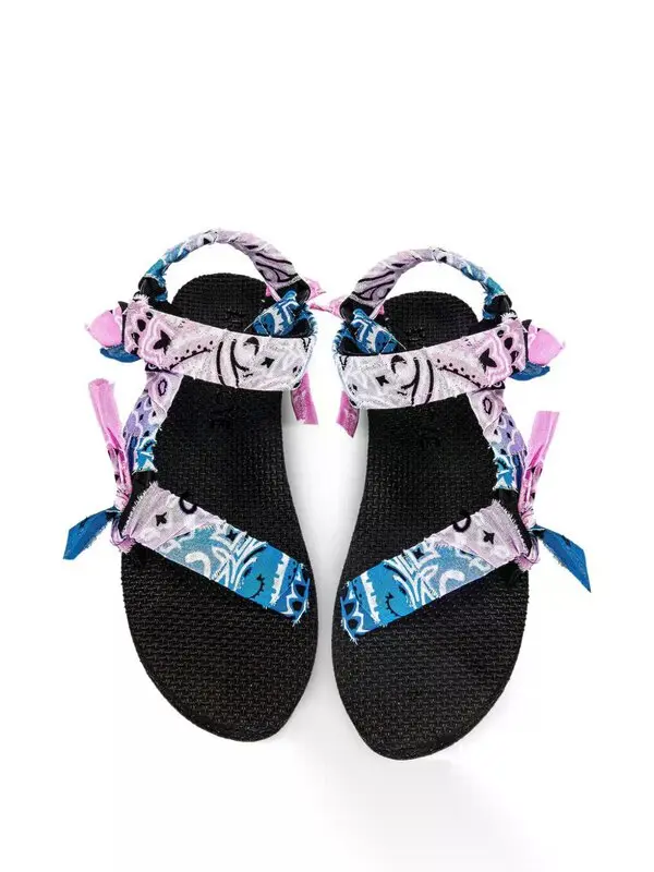 ARIZONA LOVE 2.5mm Trekky Bandana Platform Sandals - Blue