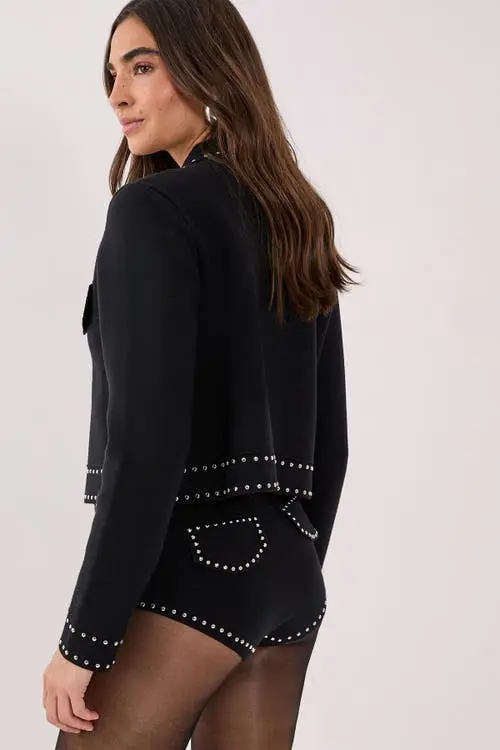 Nasty Gal Knitted Studded Cardigan