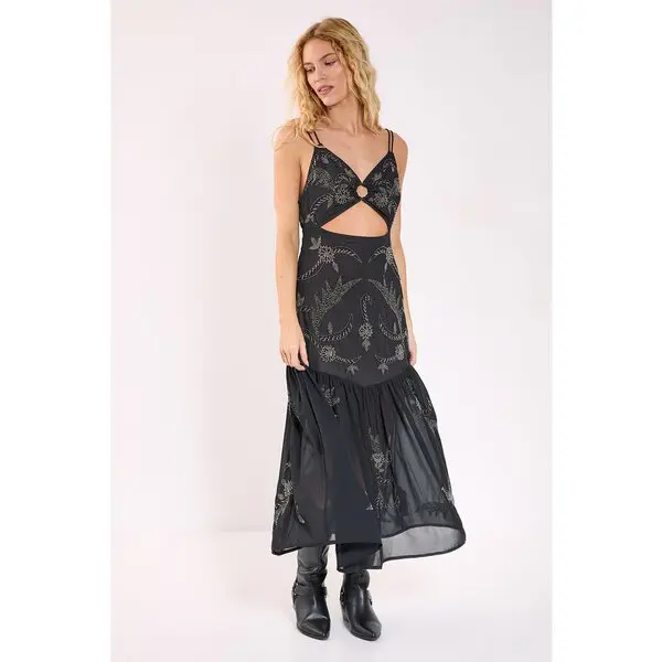 Nasty Gal Ring Cut-out Maxi Dress