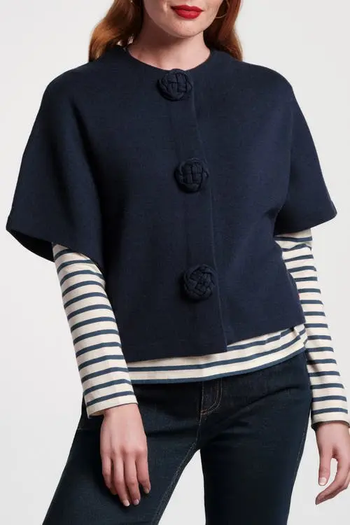 FRANCES VALENTINE Carnegie Shrug - Navy