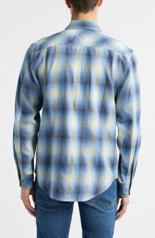 James Campbell Ranchero Modern Fit Plaid Cotton Button-up Shirt