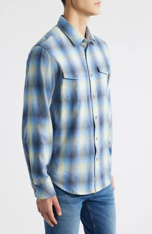 James Campbell Ranchero Modern Fit Plaid Cotton Button-up Shirt