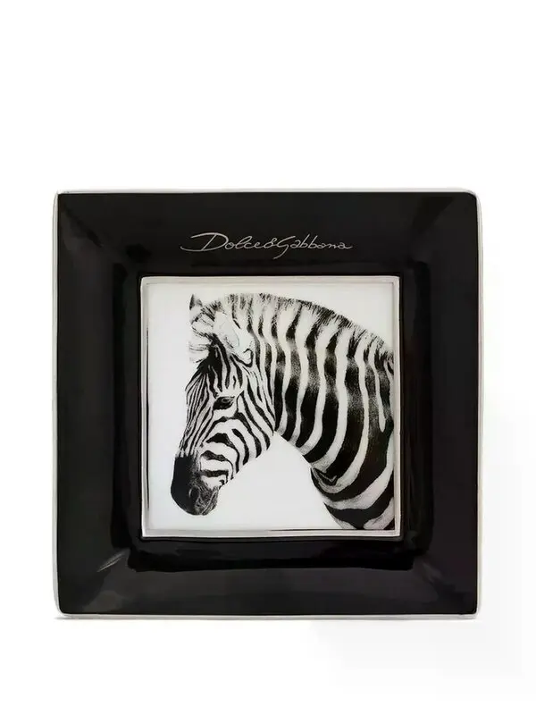 Dolce & Gabbana Zebra-print Set Of Three Trays - White