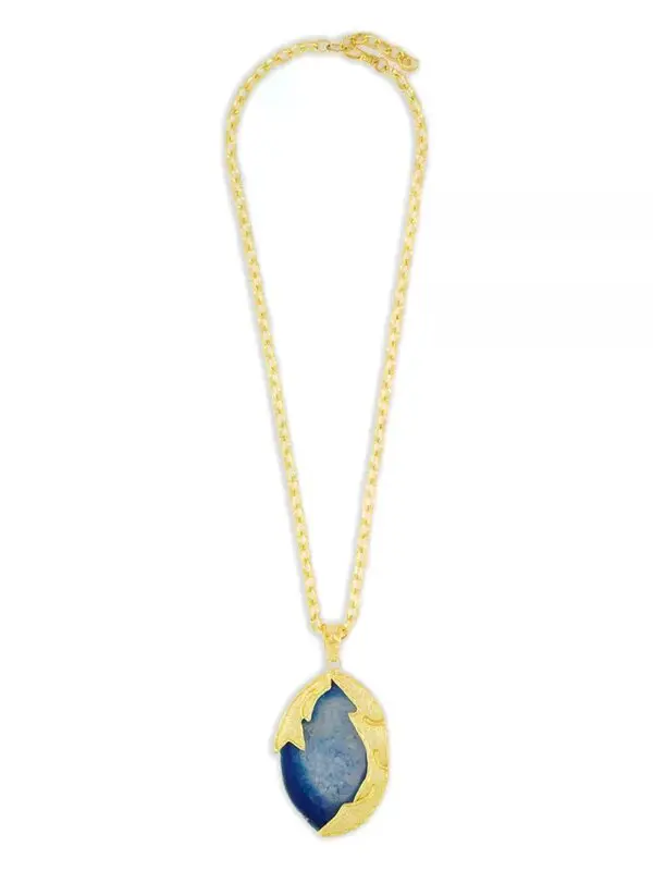Sylvia Toledano Spellbound Agate Pendant Necklace - Gold