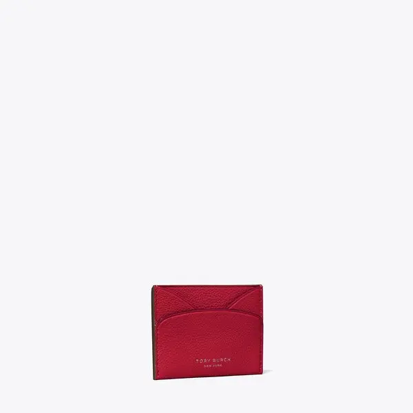 Tory Burch Romy Flat Card Case - Tory Red