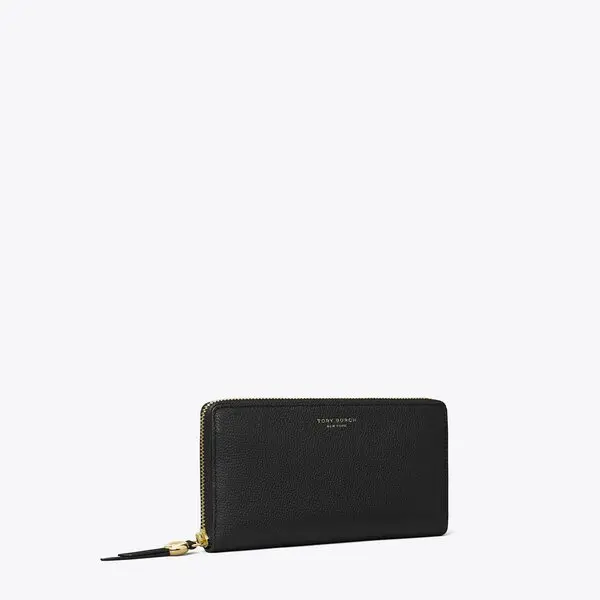 Tory Burch Romy Zip Continental Wallet - Black