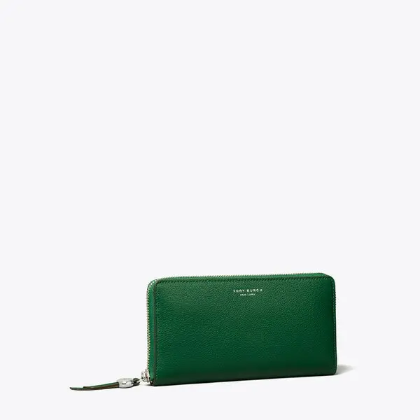 Tory Burch Romy Zip Continental Wallet - Dark Kale