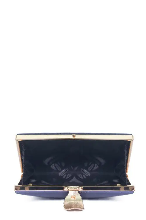 LAUREN LORRAINE Dori Clutch - Pewter