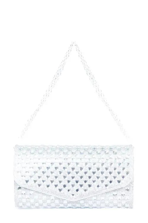 LAUREN LORRAINE Misha Clutch - Silver