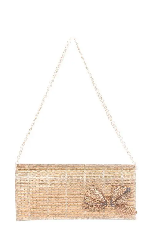 LAUREN LORRAINE Colleen Clutch - Gold