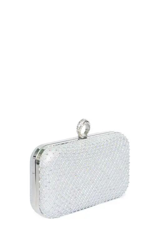 LAUREN LORRAINE Terri Clutch - Silver