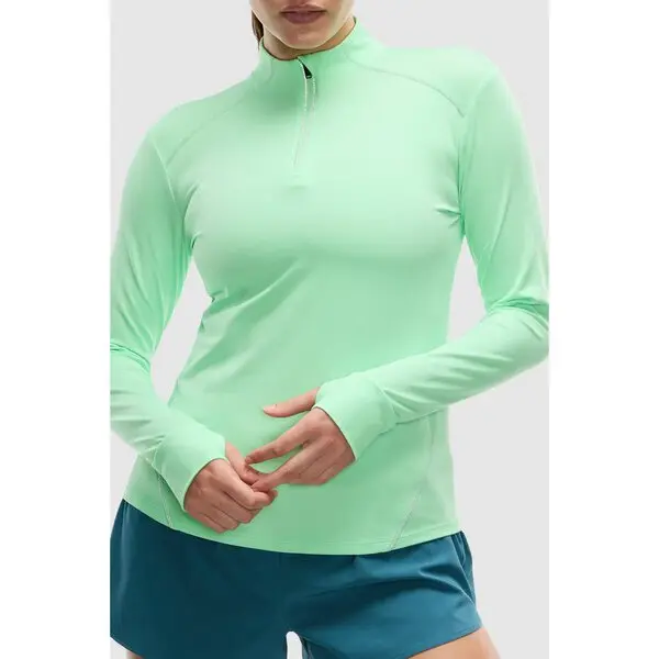 PELOTON Active Brushed Jersey Quarter-zip